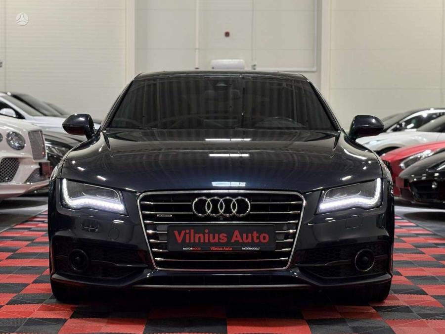 Black Audi A7 Sportback 2015 in Vilnius, with an engine capacity of 3.00 L and mileage of 192 thousand km for 11500 €, photo 5 on AUTOMOTO.COM.LV