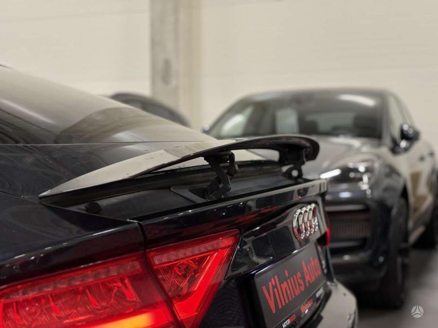 Black Audi A7 Sportback 2015 in Vilnius, with an engine capacity of 3.00 L and mileage of 192 thousand km for 11500 €, photo 23 on AUTOMOTO.COM.LV