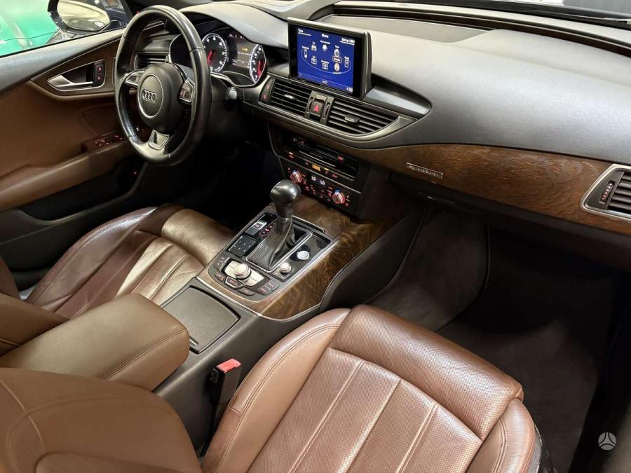 Black Audi A7 Sportback 2015 in Vilnius, with an engine capacity of 3.00 L and mileage of 192 thousand km for 11500 €, photo 37 on AUTOMOTO.COM.LV