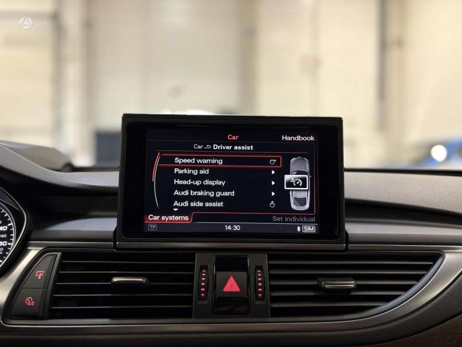 Black Audi A7 Sportback 2015 in Vilnius, with an engine capacity of 3.00 L and mileage of 192 thousand km for 11500 €, photo 59 on AUTOMOTO.COM.LV