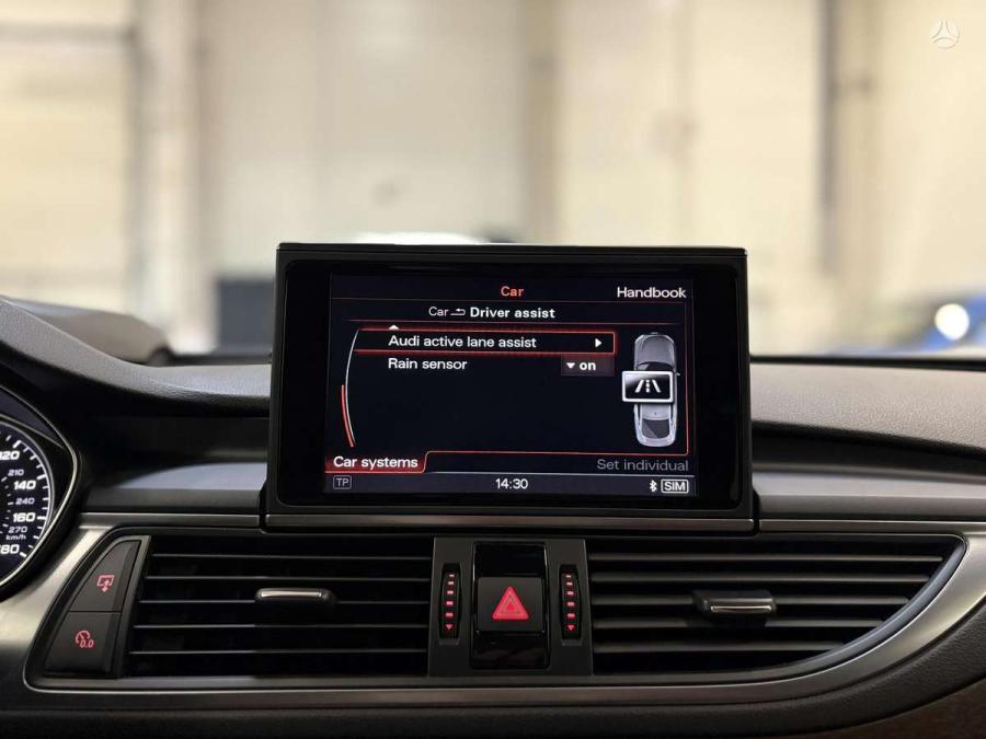 Black Audi A7 Sportback 2015 in Vilnius, with an engine capacity of 3.00 L and mileage of 192 thousand km for 11500 €, photo 60 on AUTOMOTO.COM.LV