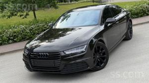 Black Audi A7 Sportback 2016 in Jurmala, with an engine capacity of 3.00 L and mileage of 0 thousand km for 19950 €, photo  on AUTOMOTO.COM.LV
