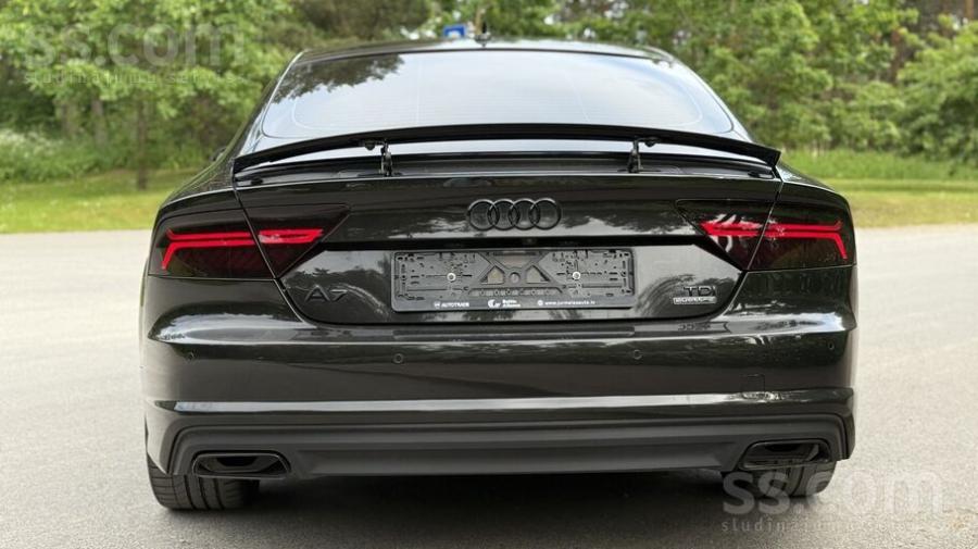 Melns Audi A7 Sportback 2016 Jūrmala, ar dzinēja tilpumu 3.00 L un nobraukumu 0 tūkst. km par 19950 €, foto 9 vietnē AUTOMOTO.COM.LV