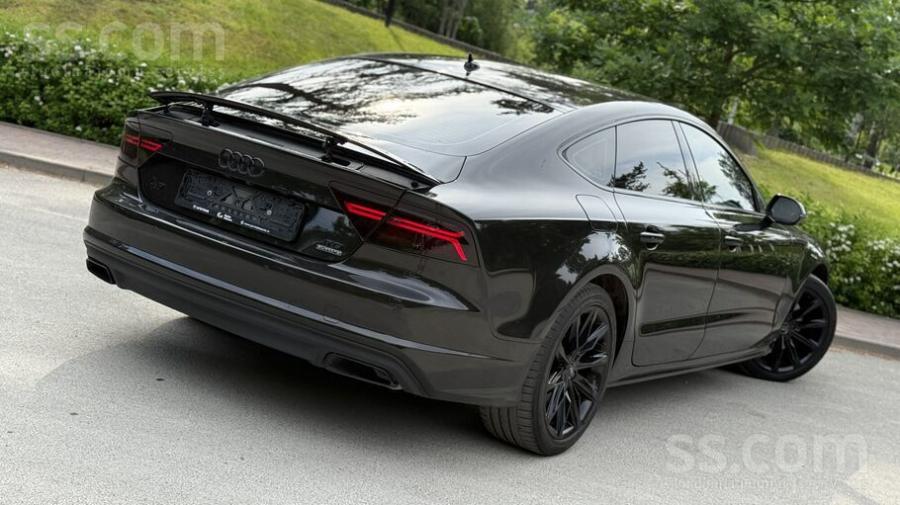 Melns Audi A7 Sportback 2016 Jūrmala, ar dzinēja tilpumu 3.00 L un nobraukumu 0 tūkst. km par 19950 €, foto 16 vietnē AUTOMOTO.COM.LV