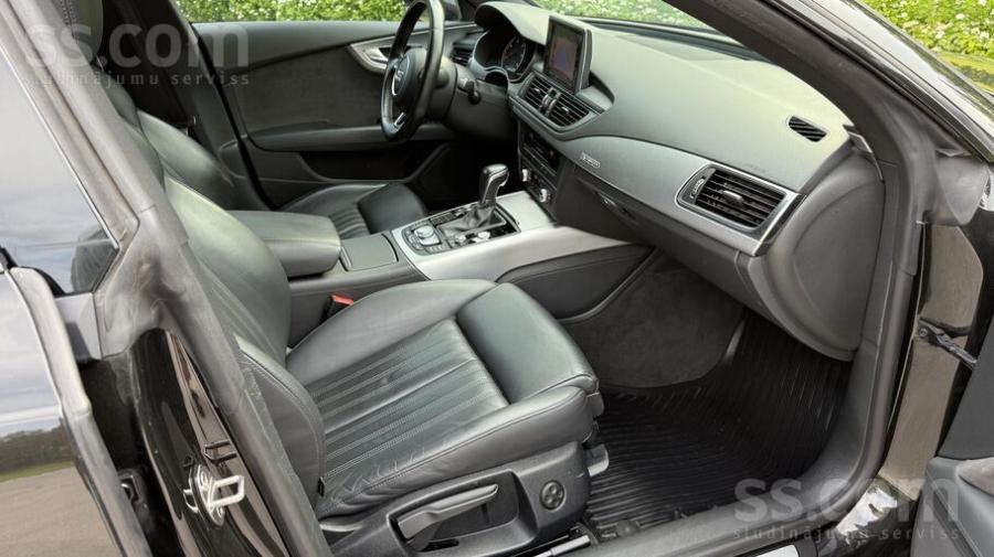 Melns Audi A7 Sportback 2016 Jūrmala, ar dzinēja tilpumu 3.00 L un nobraukumu 0 tūkst. km par 19950 €, foto 22 vietnē AUTOMOTO.COM.LV