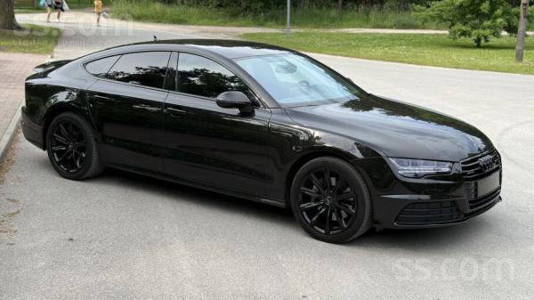 Black Audi A7 Sportback 2016 in Jurmala, with an engine capacity of 3.00 L and mileage of 0 thousand km for 19950 €, photo 9 on AUTOMOTO.COM.LV