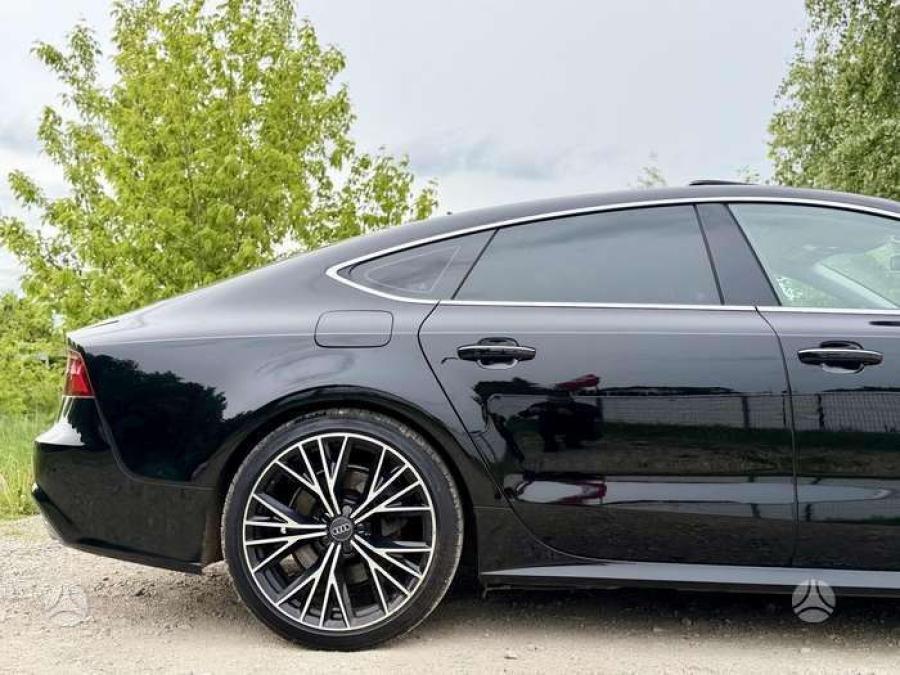 Melns Audi A7 Sportback 2016 Šauļi, ar dzinēja tilpumu 3.00 L un nobraukumu 236 tūkst. km par 16950 €, foto 9 vietnē AUTOMOTO.COM.LV