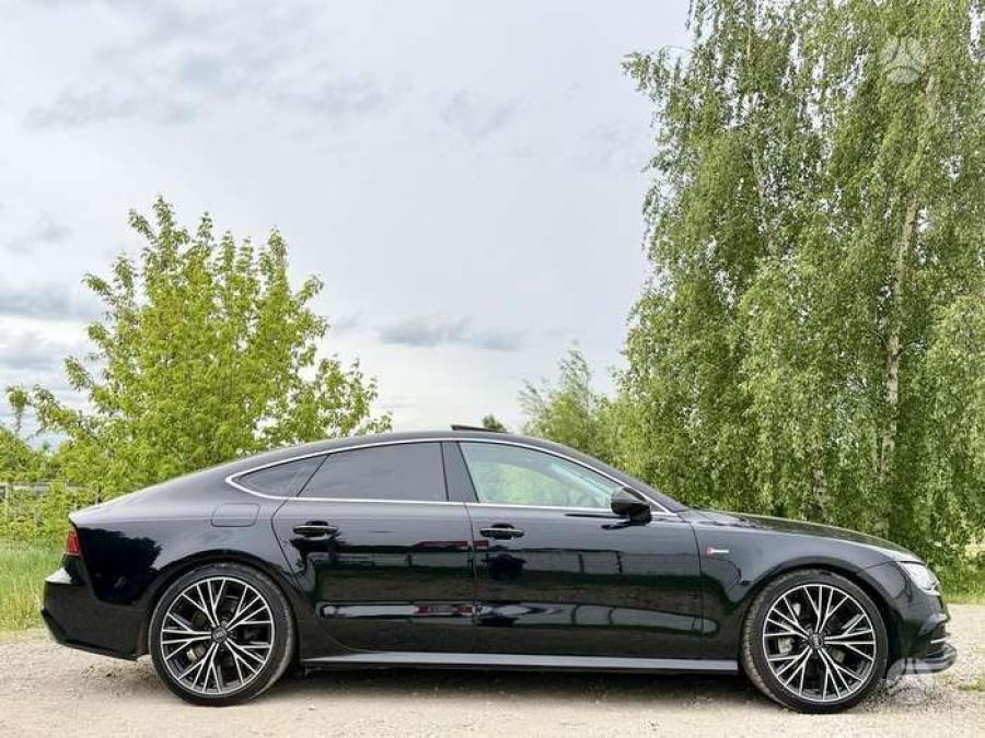 Melns Audi A7 Sportback 2016 Šauļi, ar dzinēja tilpumu 3.00 L un nobraukumu 236 tūkst. km par 16950 €, foto 17 vietnē AUTOMOTO.COM.LV