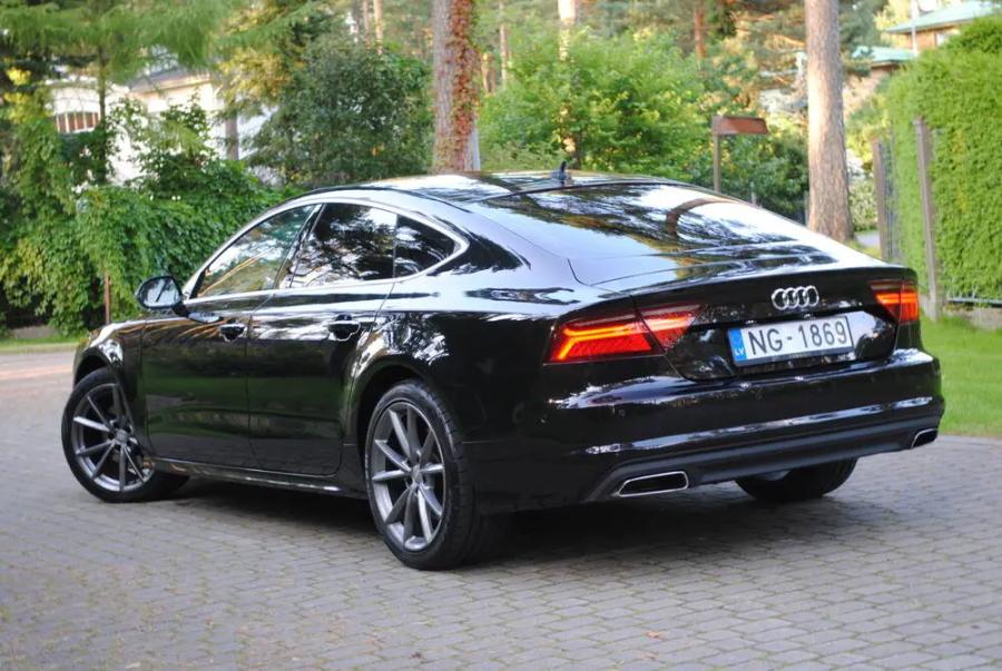 Melns Audi A7 Sportback 2016 Rīga, ar dzinēja tilpumu 3.00 L un nobraukumu 182 tūkst. km par 21990 €, foto 4 vietnē AUTOMOTO.COM.LV