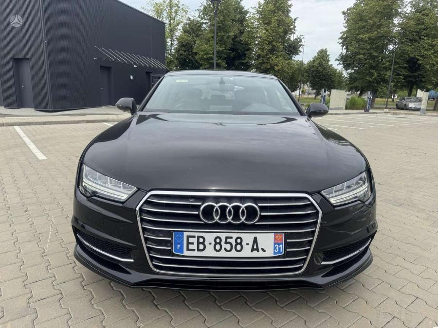 Black Audi A7 Sportback 2016 in Kaunas, with an engine capacity of 3.00 L and mileage of 261 thousand km for 16800 €, photo 6 on AUTOMOTO.COM.LV