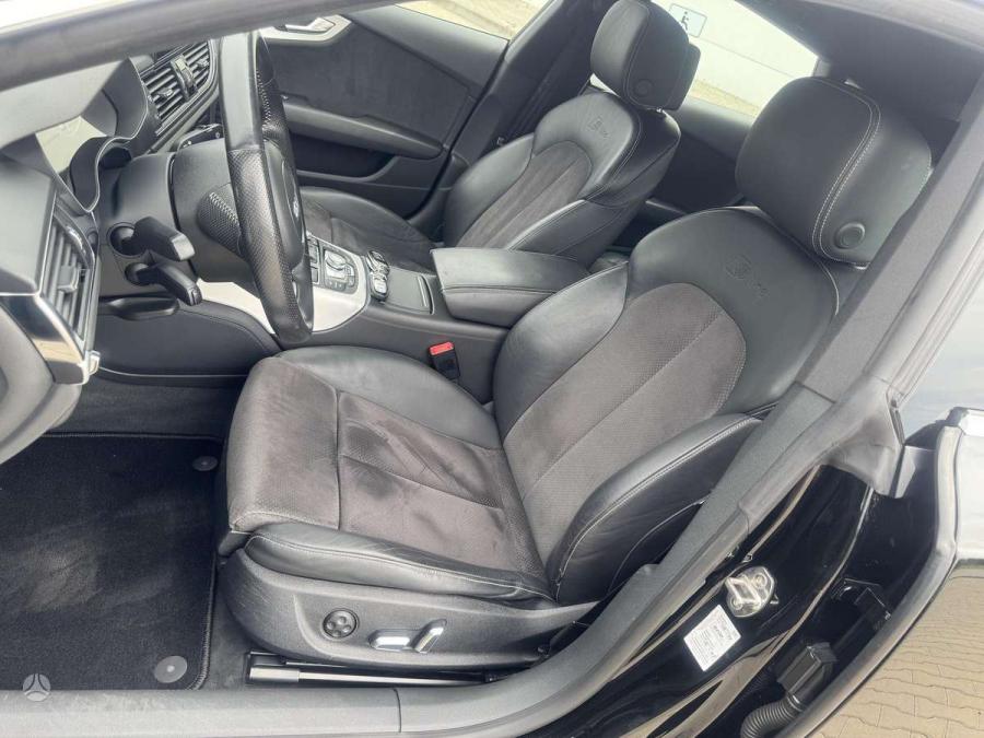 Black Audi A7 Sportback 2016 in Kaunas, with an engine capacity of 3.00 L and mileage of 261 thousand km for 16800 €, photo 13 on AUTOMOTO.COM.LV