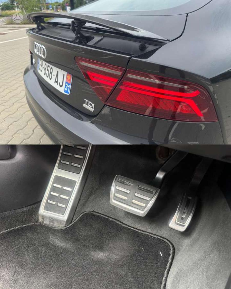 Black Audi A7 Sportback 2016 in Kaunas, with an engine capacity of 3.00 L and mileage of 261 thousand km for 16800 €, photo 38 on AUTOMOTO.COM.LV