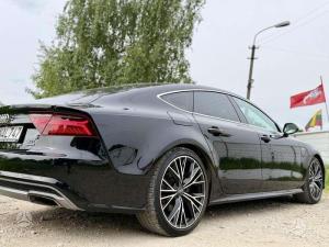 Black Audi A7 Sportback 2016 in Siauliai, with an engine capacity of 3.00 L and mileage of 236 thousand km for 16950 €, photo 9 on AUTOMOTO.COM.LV