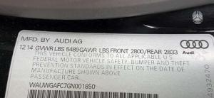 Black Audi A7 Sportback 2016 in Siauliai, with an engine capacity of 3.00 L and mileage of 236 thousand km for 16950 €, photo 38 on AUTOMOTO.COM.LV