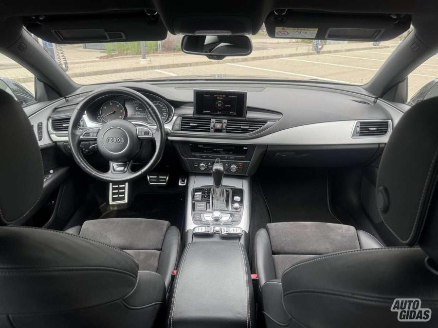 Melns Audi A7 Sportback 2016 Kauņa, ar dzinēja tilpumu 3.00 L un nobraukumu 261 tūkst. km par 16300 €, foto 12 vietnē AUTOMOTO.COM.LV