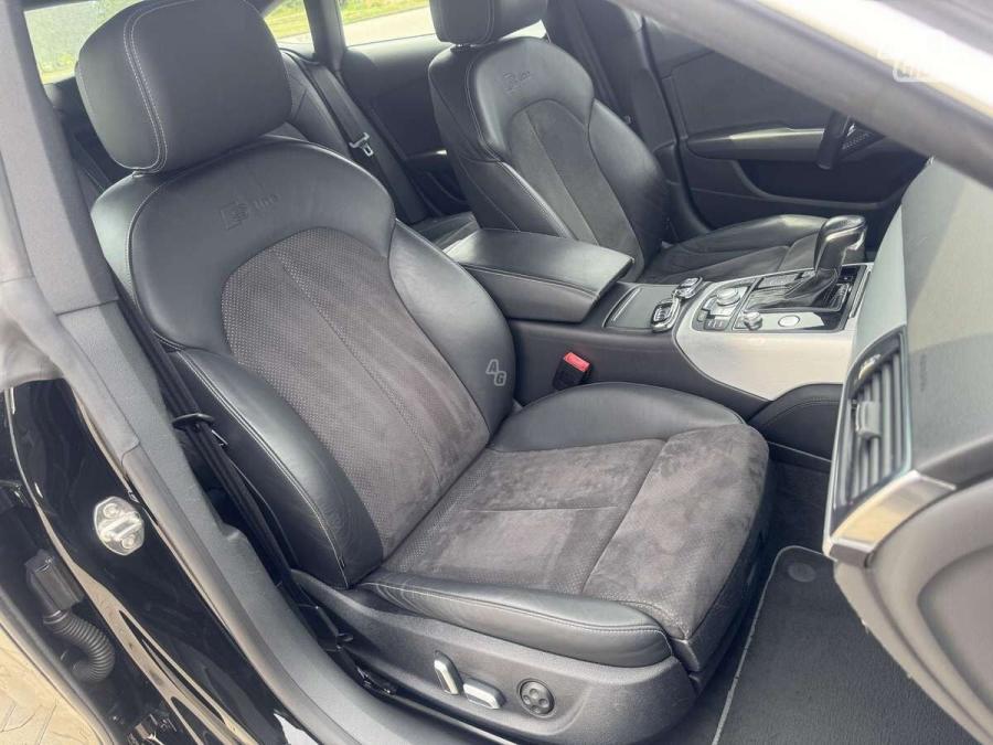 Melns Audi A7 Sportback 2016 Kauņa, ar dzinēja tilpumu 3.00 L un nobraukumu 261 tūkst. km par 16300 €, foto 14 vietnē AUTOMOTO.COM.LV
