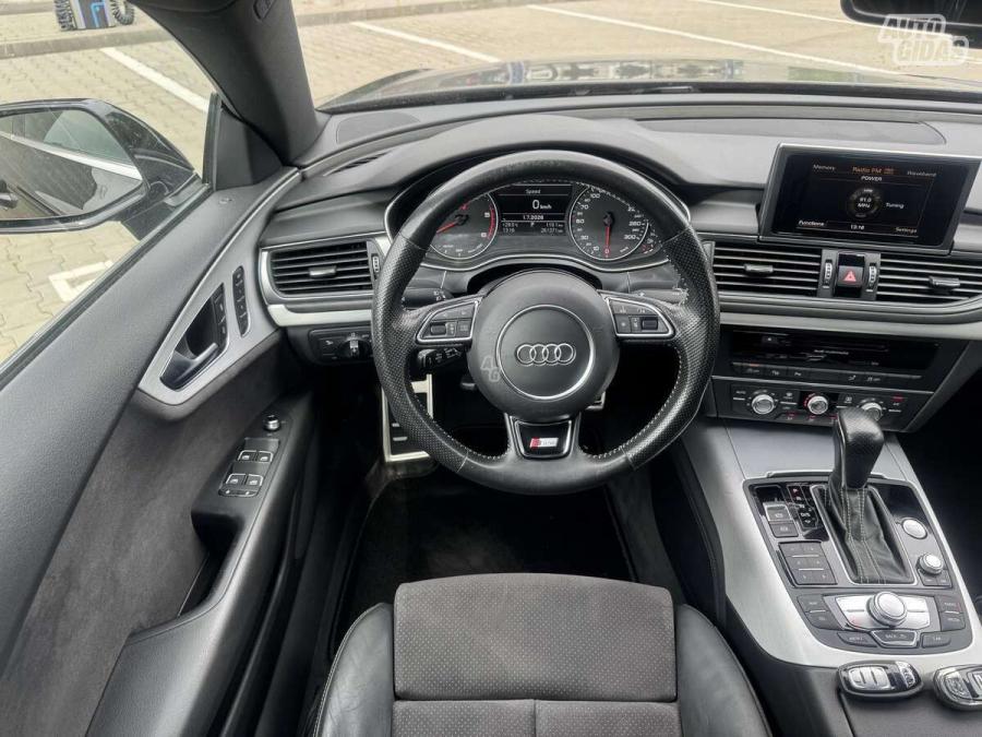 Melns Audi A7 Sportback 2016 Kauņa, ar dzinēja tilpumu 3.00 L un nobraukumu 261 tūkst. km par 16300 €, foto 22 vietnē AUTOMOTO.COM.LV