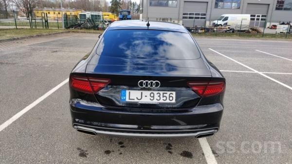 Black Audi A7 Sportback 2017 in Valmiera, with an engine capacity of 3.00 L and mileage of 245 thousand km for 18999 €, photo 4 on AUTOMOTO.COM.LV