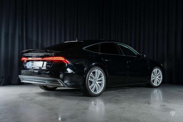 Black Audi A7 Sportback 2019 in Vilnius, with an engine capacity of 3.00 L and mileage of 123 thousand km for 33998 €, photo 4 on AUTOMOTO.COM.LV