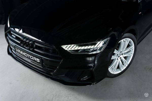 Black Audi A7 Sportback 2019 in Vilnius, with an engine capacity of 3.00 L and mileage of 123 thousand km for 33998 €, photo 8 on AUTOMOTO.COM.LV