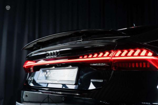 Black Audi A7 Sportback 2019 in Vilnius, with an engine capacity of 3.00 L and mileage of 123 thousand km for 33998 €, photo 10 on AUTOMOTO.COM.LV