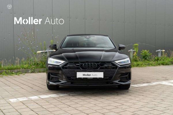 Black Audi A7 Sportback 2025 in Vilnius, with an engine capacity of 2.00 L and mileage of 26 thousand km for 51550 €, photo 2 on AUTOMOTO.COM.LV