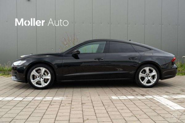 Black Audi A7 Sportback 2025 in Vilnius, with an engine capacity of 2.00 L and mileage of 26 thousand km for 51550 €, photo 3 on AUTOMOTO.COM.LV
