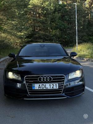 Zils Audi A7 Sportback 2011 Jurbarkas, ar dzinēja tilpumu 2.97 L un nobraukumu 304 tūkst. km par 12000 €, foto  vietnē AUTOMOTO.COM.LV