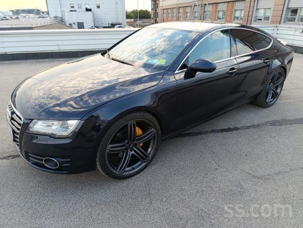 Blue Audi A7 Sportback 2011 in Riga, with an engine capacity of 3.00 L and mileage of 0 thousand km for 10999 €, photo 2 on AUTOMOTO.COM.LV