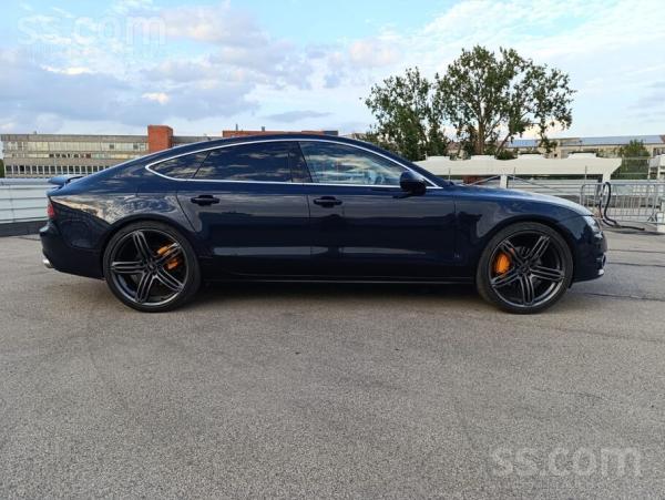 Blue Audi A7 Sportback 2011 in Riga, with an engine capacity of 3.00 L and mileage of 0 thousand km for 10999 €, photo 4 on AUTOMOTO.COM.LV