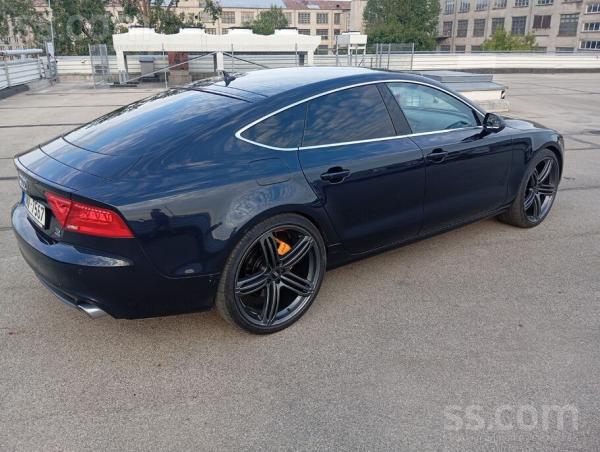 Blue Audi A7 Sportback 2011 in Riga, with an engine capacity of 3.00 L and mileage of 0 thousand km for 10999 €, photo 6 on AUTOMOTO.COM.LV