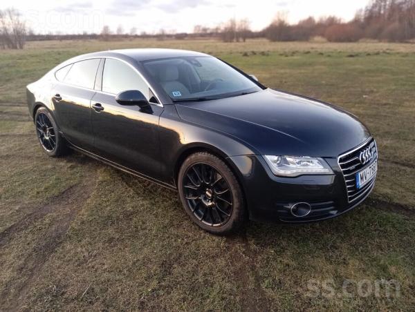 Blue Audi A7 Sportback 2011 in Riga, with an engine capacity of 3.00 L and mileage of 0 thousand km for 10999 €, photo 9 on AUTOMOTO.COM.LV