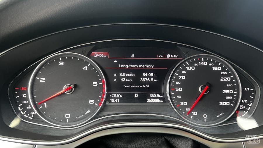Blue Audi A7 Sportback 2011 in Vilnius, with an engine capacity of 3.00 L and mileage of 350 thousand km for 13000 €, photo 27 on AUTOMOTO.COM.LV