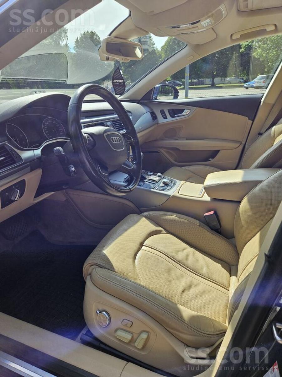 Синий Ауди А7 Спортбек 2011 в Вентспилс, объемом двигателя 3.00 л и пробегом 392 тыс. км за 8500 €, фото 8 на AUTOMOTO.COM.LV