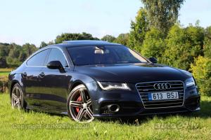 Blue Audi A7 Sportback 2012 in Karksi-Nuia, with an engine capacity of 3.00 L and mileage of 341 thousand km for 18500 €, photo  on AUTOMOTO.COM.LV