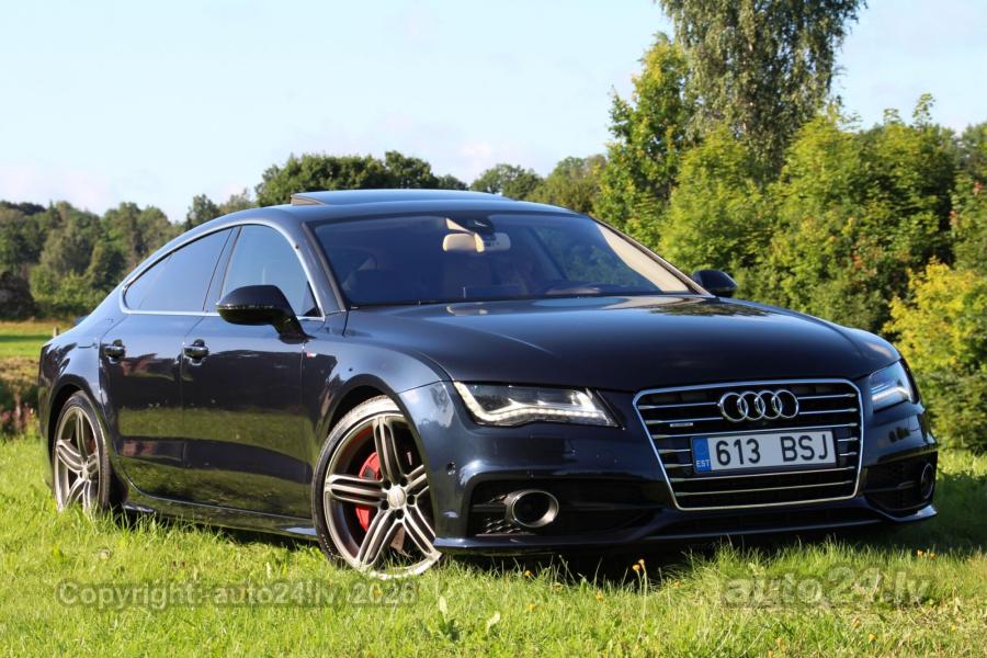 Blue Audi A7 Sportback 2012 in Karksi-Nuia, with an engine capacity of 3.00 L and mileage of 341 thousand km for 18500 €, photo 1 on AUTOMOTO.COM.LV