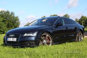 Blue Audi A7 Sportback 2012 in Karksi-Nuia, with an engine capacity of 3.00 L and mileage of 341 thousand km for 18500 €, photo 3 on AUTOMOTO.COM.LV