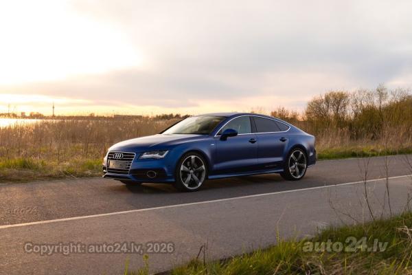 Blue Audi A7 Sportback 2014 in Tallinn, with an engine capacity of 3.00 L and mileage of 243 thousand km for 18999 €, photo 6 on AUTOMOTO.COM.LV