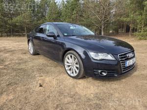 Blue Audi A7 Sportback 2014 in Daugavpils, with an engine capacity of 3.00 L and mileage of 185 thousand km for 12900 €, photo  on AUTOMOTO.COM.LV