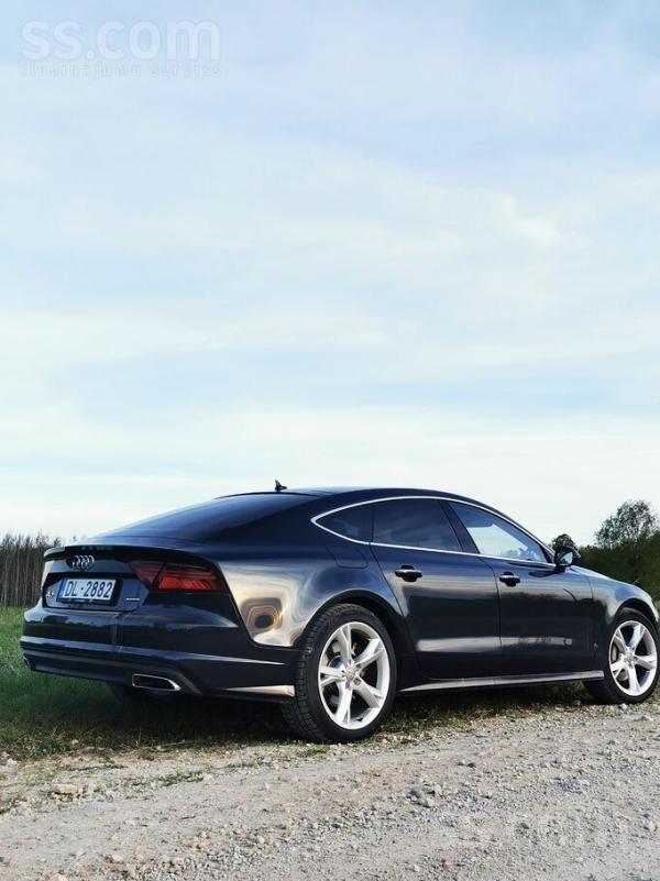 Zils Audi A7 Sportback 2015 Aizkraukle, ar dzinēja tilpumu 3.00 L un nobraukumu 245 tūkst. km par 17500 €, foto 2 vietnē AUTOMOTO.COM.LV