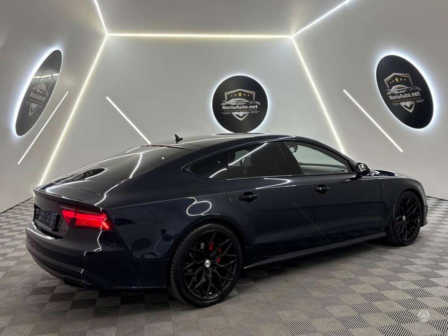 Blue Audi A7 Sportback 2015 in Marijampole, with an engine capacity of 2.97 L and mileage of 250 thousand km for 19999 €, photo 32 on AUTOMOTO.COM.LV