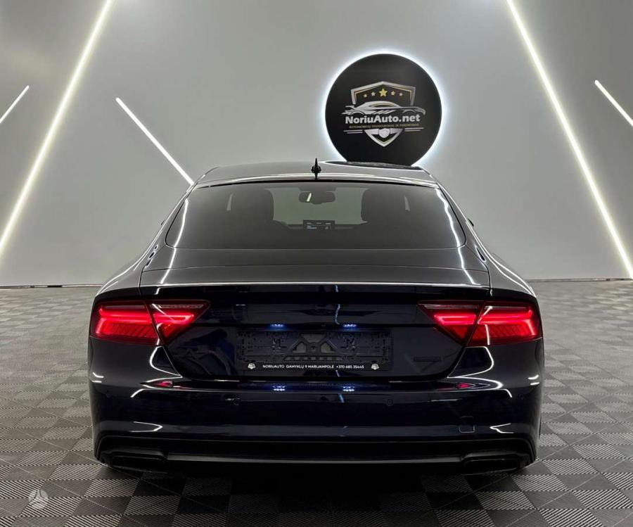 Blue Audi A7 Sportback 2015 in Marijampole, with an engine capacity of 2.97 L and mileage of 250 thousand km for 19999 €, photo 33 on AUTOMOTO.COM.LV