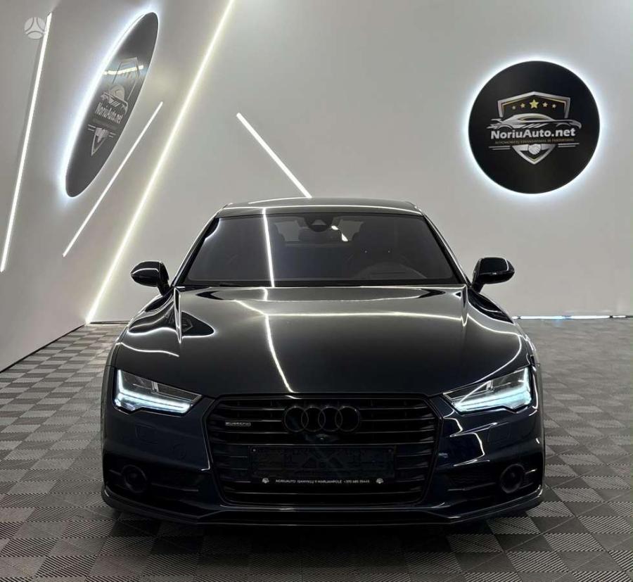 Blue Audi A7 Sportback 2015 in Marijampole, with an engine capacity of 2.97 L and mileage of 250 thousand km for 19999 €, photo 35 on AUTOMOTO.COM.LV