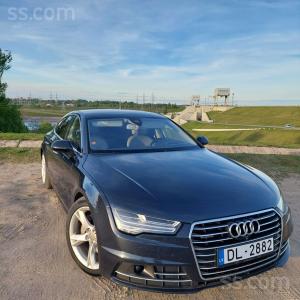 Blue Audi A7 Sportback 2015 in Aizkraukle, with an engine capacity of 3.00 L and mileage of 245 thousand km for 17000 €, photo  on AUTOMOTO.COM.LV