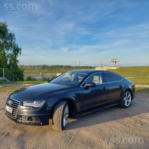 Blue Audi A7 Sportback 2015 in Aizkraukle, with an engine capacity of 3.00 L and mileage of 245 thousand km for 17000 €, photo 4 on AUTOMOTO.COM.LV