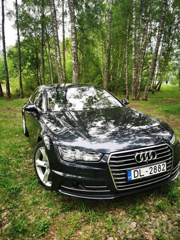 Blue Audi A7 Sportback 2015 in Aizkraukle, with an engine capacity of 3.00 L and mileage of 245 thousand km for 17000 €, photo 5 on AUTOMOTO.COM.LV