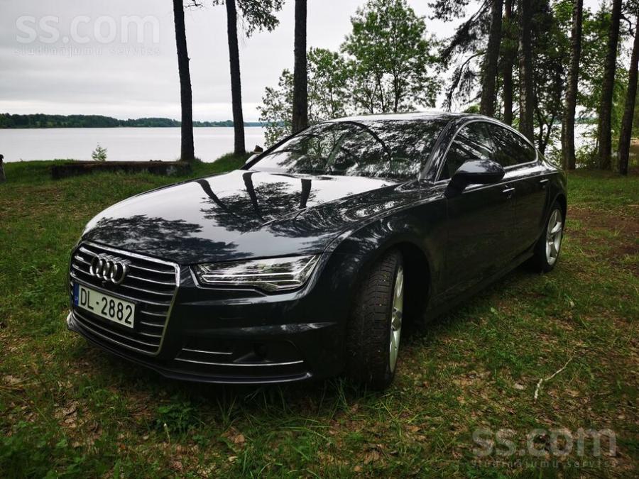 Blue Audi A7 Sportback 2015 in Aizkraukle, with an engine capacity of 3.00 L and mileage of 245 thousand km for 17000 €, photo 9 on AUTOMOTO.COM.LV