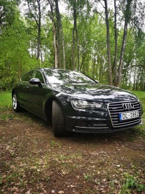Blue Audi A7 Sportback 2015 in Aizkraukle, with an engine capacity of 3.00 L and mileage of 245 thousand km for 17000 €, photo 10 on AUTOMOTO.COM.LV
