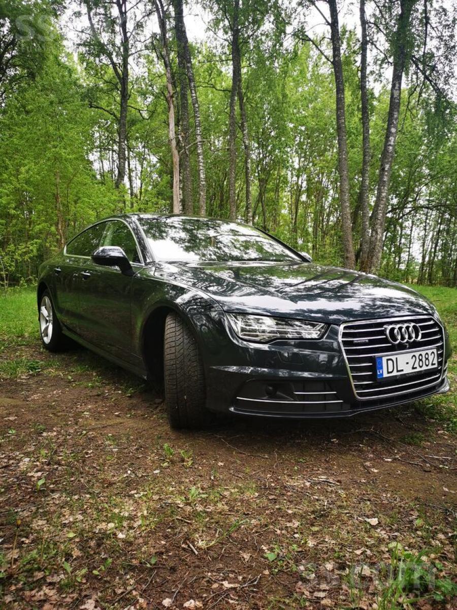 Blue Audi A7 Sportback 2015 in Aizkraukle, with an engine capacity of 3.00 L and mileage of 245 thousand km for 17000 €, photo 10 on AUTOMOTO.COM.LV