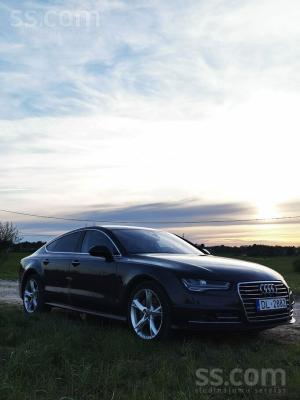Blue Audi A7 Sportback 2015 in Aizkraukle, with an engine capacity of 3.00 L and mileage of 245 thousand km for 17000 €, photo 17 on AUTOMOTO.COM.LV